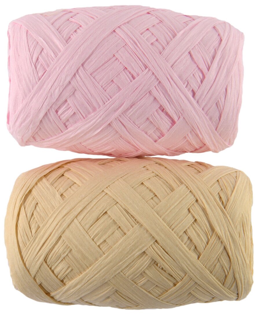 Рафия бумажная декоративная, , длина 10М, 2 цвета, комбинация 4, Арт. 2-766/04