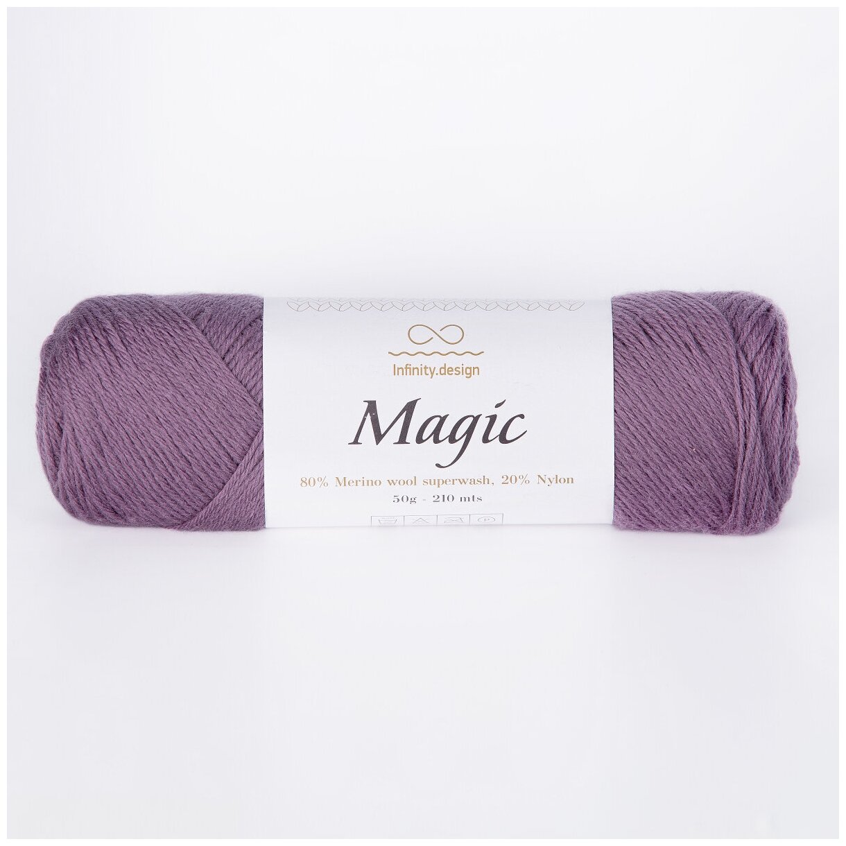 Носочная пряжа Infinity Design Magic (5042 Dusty Purple) 4 мотка