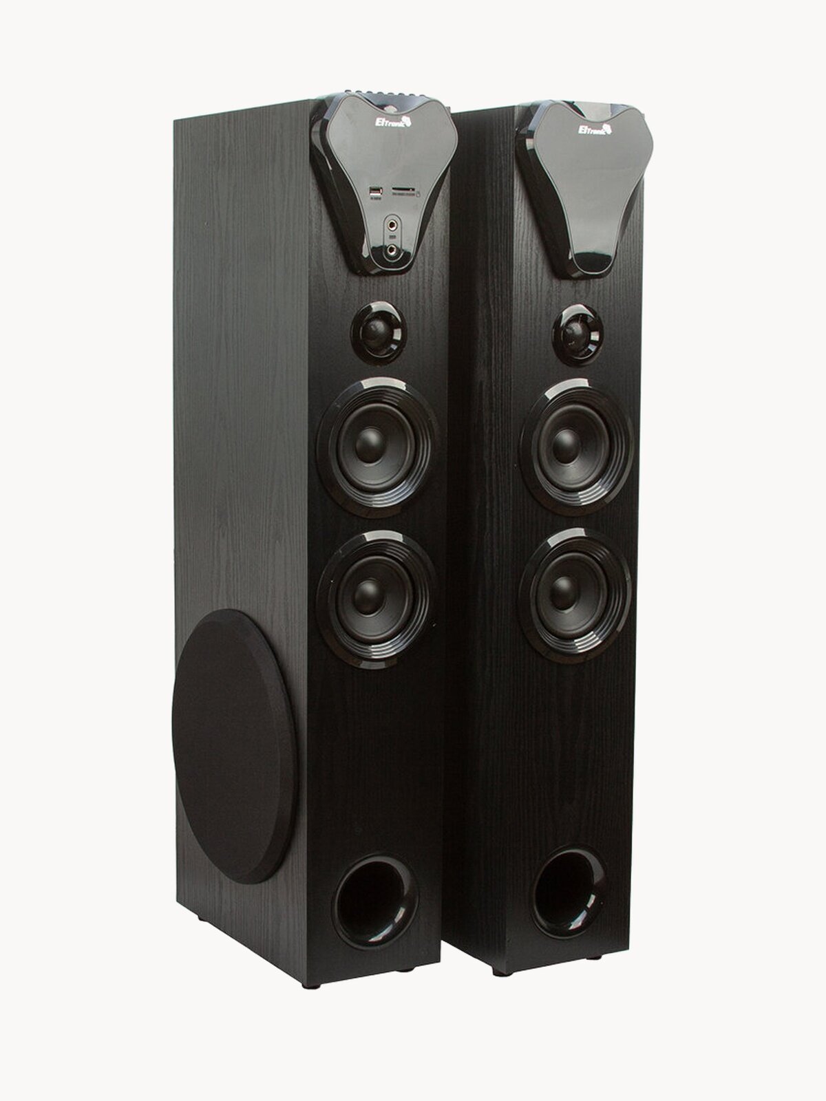 Акустические колонки Eltronic 20-80, 200 Вт, с микрофоном, Bluetooth, черная