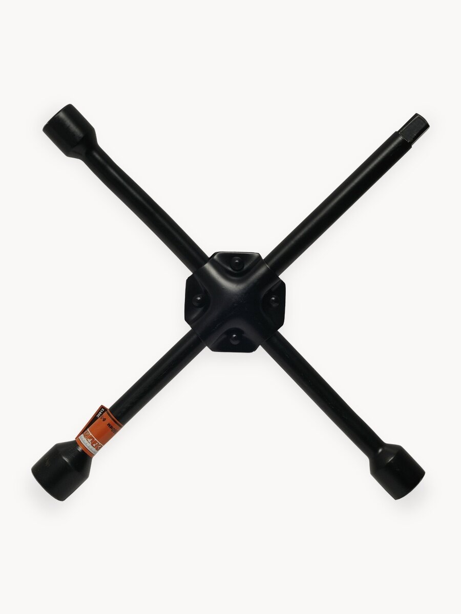 Ключ баллонный крест 17 х 19 х 22 х 1/2" усиленный черный лак АвтоДело