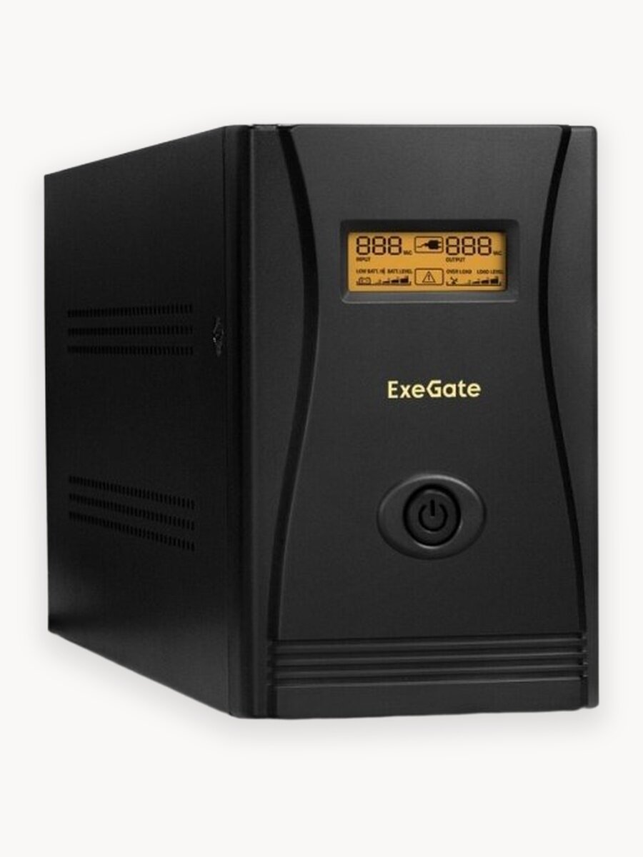 Источники бесперебойного питания Exegate SpecialPro Smart LLB-2200. LCD. AVR.4SH. RJ 2200VA/1300W