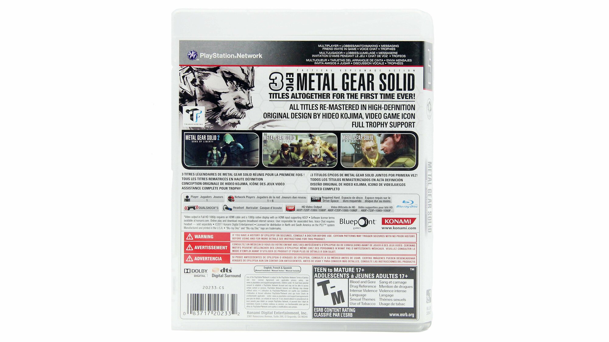 Metal Gear Solid HD Collection (PS3) — фото 1