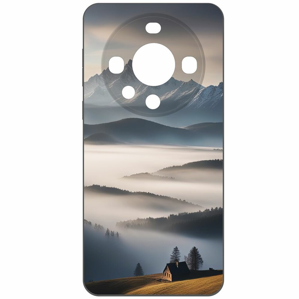 Чехол-накладка Krutoff Soft Case Туман для Huawei Mate 60 черный
