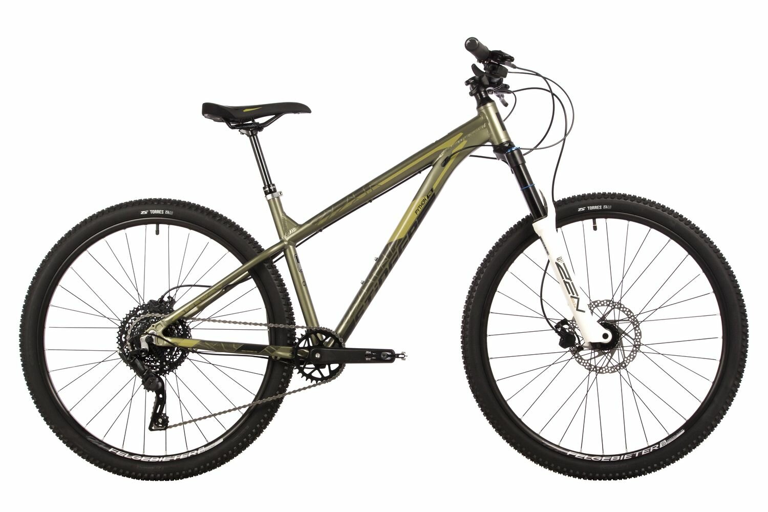 Горный велосипед Stinger Python Pro 27.5 (2023), алюминиевая рама, размер 18", коричневый