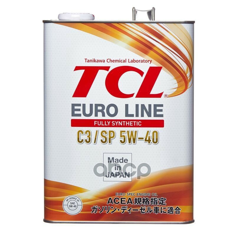Масло Моторное Tcl Euro Line Sp Acea C3 5W40 4L TCL арт. E0040540C3