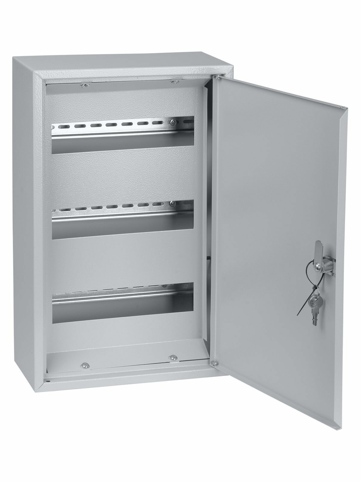 Щит распределительный навесной с монтажной панелью 36 модулей, 480х300х125 мм, металлический, с замком, IP31, TDM ELECTRIC