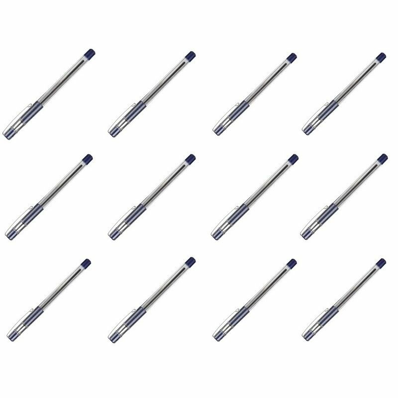 Комус Ручка шариковая My Star, неавтоматическая, с манжетой, 0,5 мм, синяя, 12 шт.