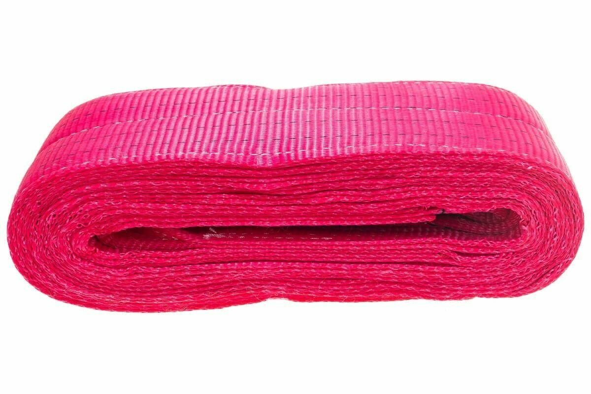 Буксировочный грузовой трос MEGAPOWER 53000кг длина 6 метров, ширина ленты 150мм петля-петля M-75653