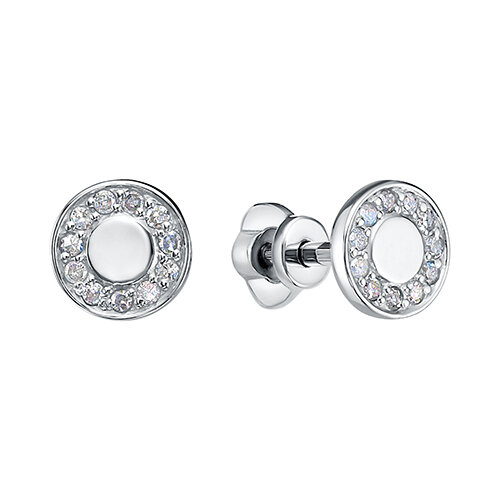 Серьги пусеты, серебро, 925 проба