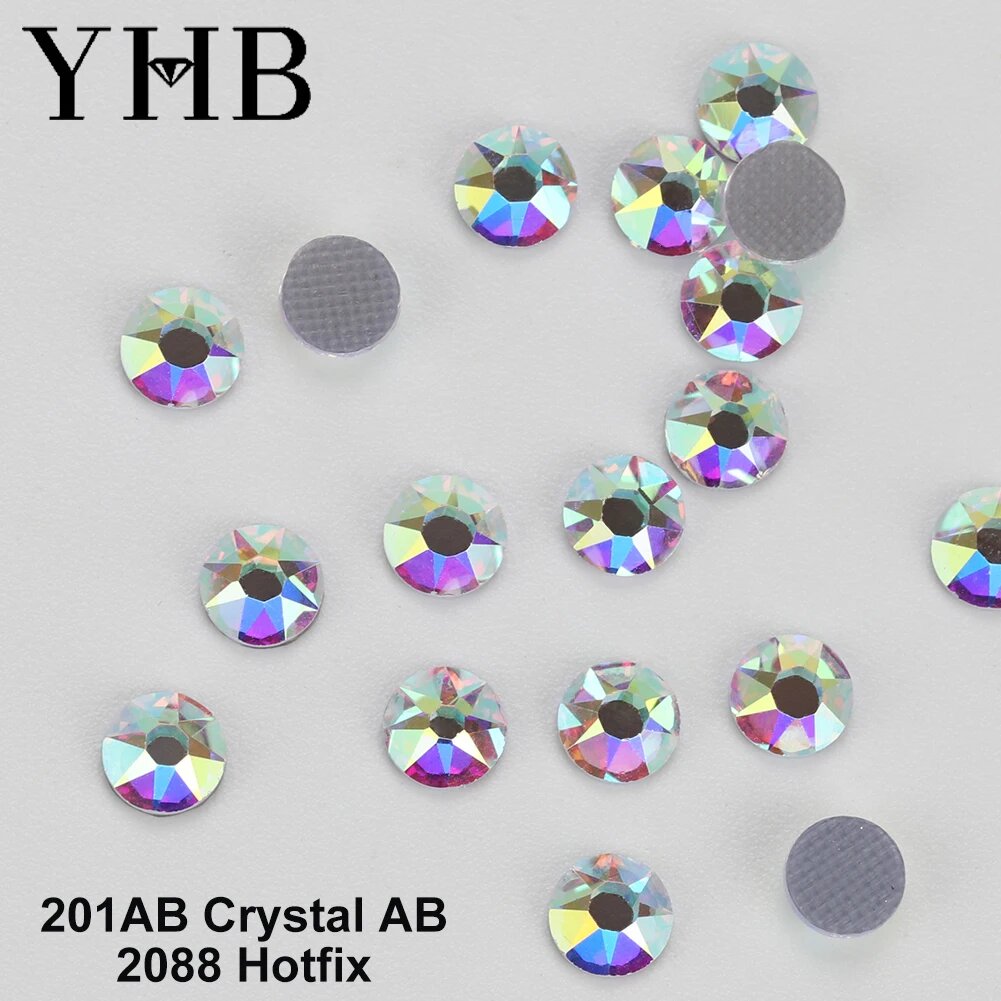 Стразы YHB 2088, 2.4mm SS8, 201AB Crystal AB, 1440шт