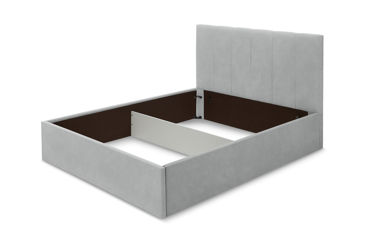 Каркас кровати Hoff Lorena, 160х200, цвет светло-серый, без основания и подъемного механизма