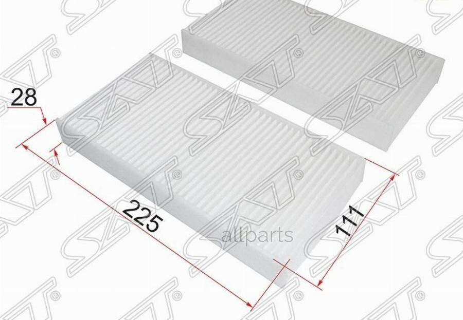 SAT ST-80292-S5D-A01 Фильтр салонный Honda Civic 00-06 / Civic Ferio 00-05