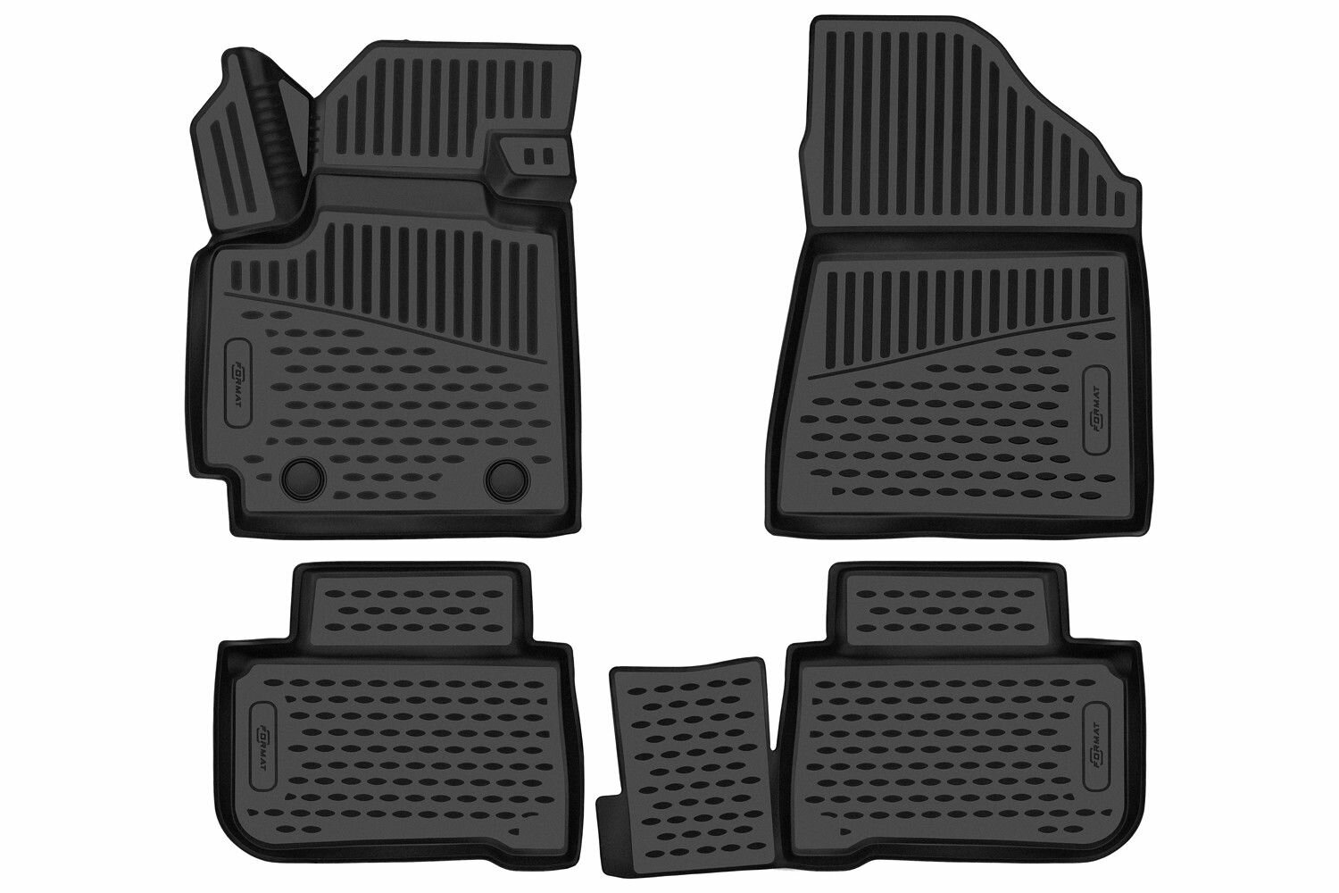 Коврики 3D в салон подходят для CHANGAN CS55PLUS (I Рестайлинг) 2021-н. в. / Uni-S 2024-н. в, 4шт. (ПУ, повышенная износостойкость) / Чанган КС55ПЛЮС,