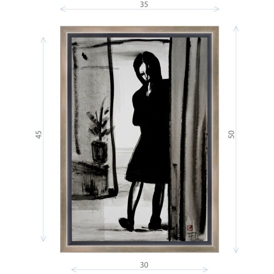 Картина Декор Депо Константина Малютина Маюко Матовый холст в раме 50х35 см