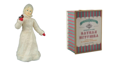 Игрушка на елку Снегурочка(вата) 14см