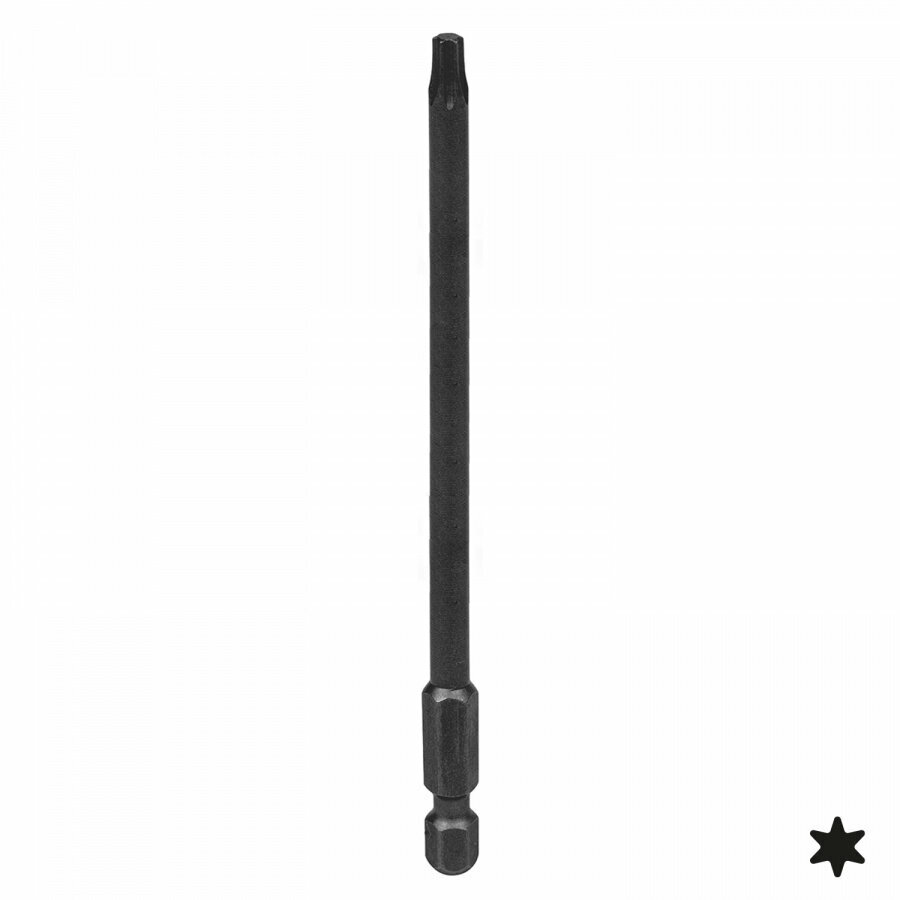 Вставка (бита) торцевая 1/4", TORX, Т27, L = 110 мм, для шуруповерта KING TONY 711127T