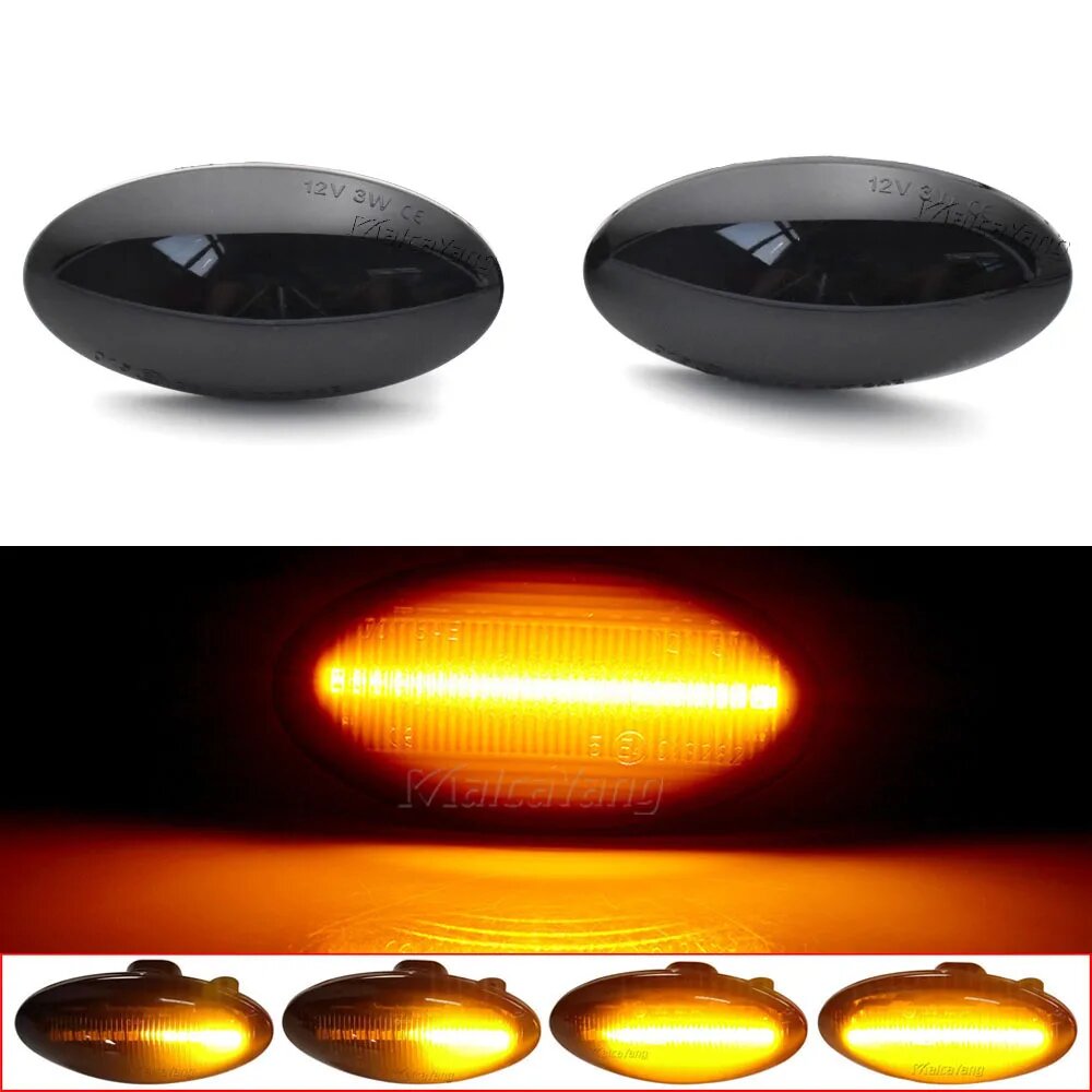 2 шт. динамический светодиодный боковой указатель поворота для Suzuki Swift Jimmy SX4 Dynamic Smoked