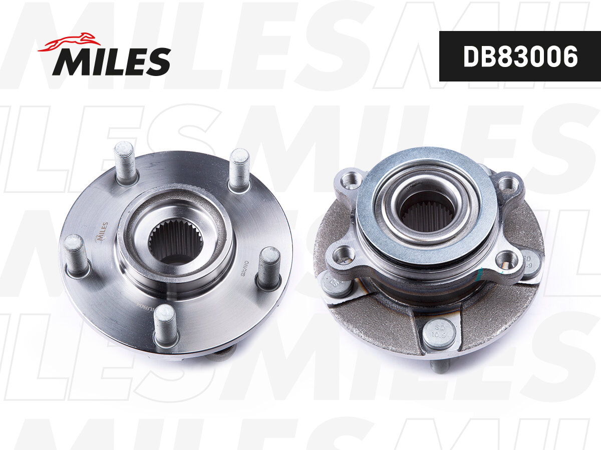 Ступица колеса передняя с подшипником NISSAN QASHQAI I/X-TRAIL/JUKE/RENAULT KOLEOS 07- (SKF VKBA6996) DB83006 MILES