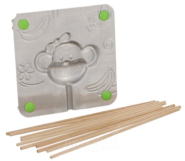 Форма для леденцов и шоколада Обезьянка Леденцовая фабрика (Набор из 3 шт.)