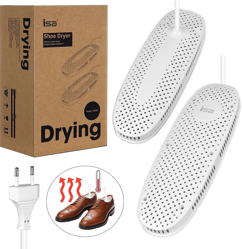 Универсальная сушилка для обуви ISA SW02 с таймером, антибактериальная