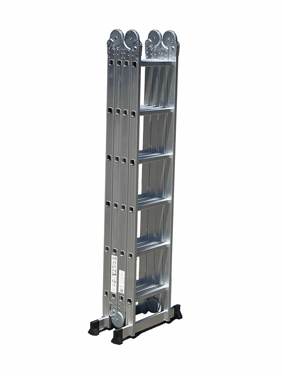 Лестница-Трансформер Sevenberg Qh-4Х6 Шарнирная Четырехсекционная, Длина 6.85 М, Нагрузка 150 Кг.