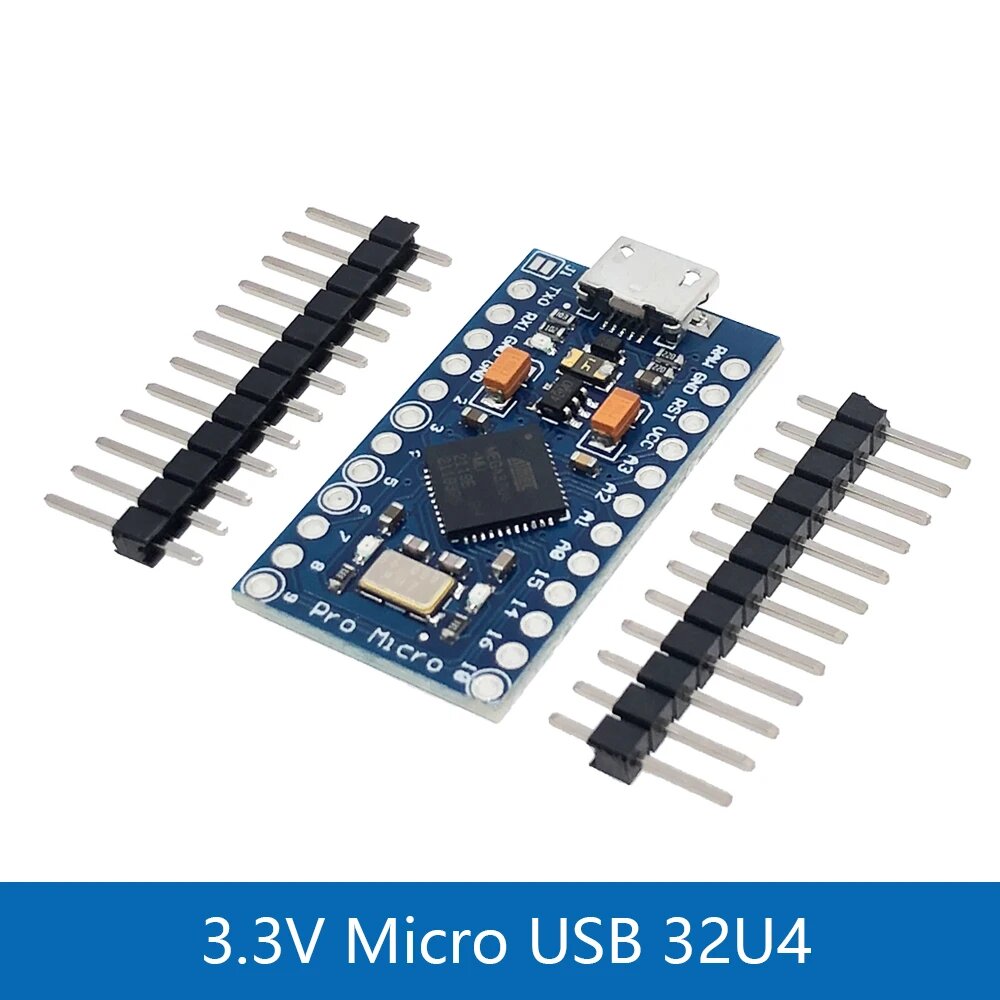 Плата ATmega32U4 3,3 В 8 МГц Pro Micro 5 в 16 МГц, модуль MINI/ MICRO/Type-C USB для контроллера Arduino/Leonardo, замена Pro