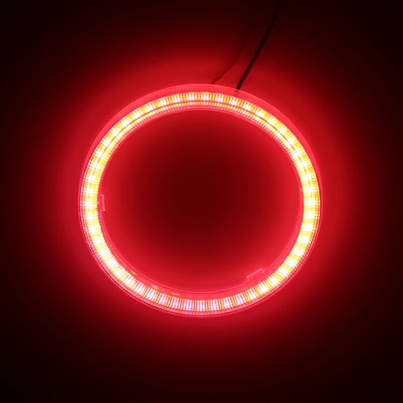 1 шт. COB светодиодные фары ангельские глазки лампочка гало кольцевая лампа Автомобильные Red, 90mm