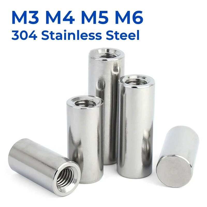 Цилиндрические штифты с внутренней резьбой из нержавеющей стали M3 M4 M5 M6 OD10 M6-1pcs, 30 мм