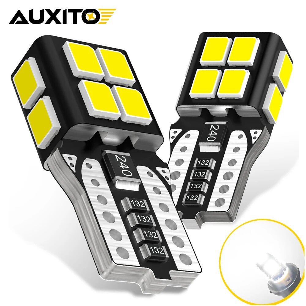 AUXITO 2 шт. T15/912/921 светодиодные лампы, T10 LED, Canbus