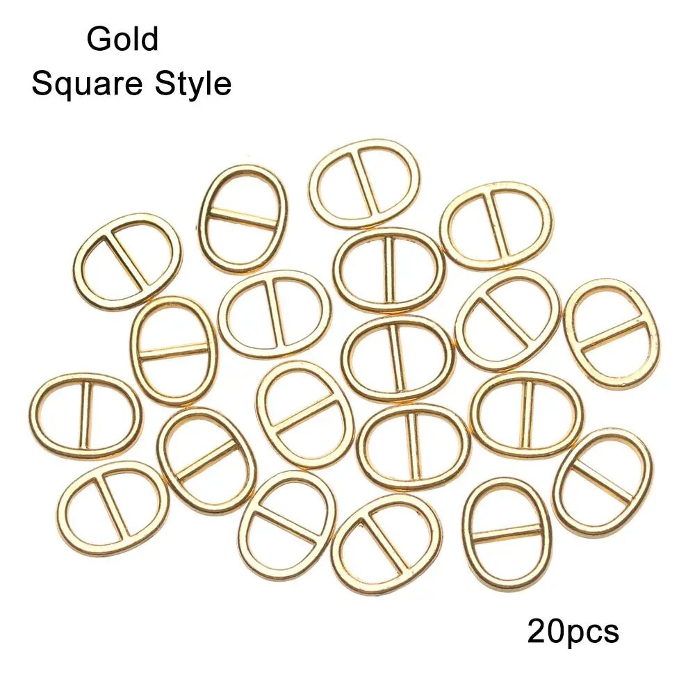 Металлические кнопки для кукол 20 шт. 8x6mm Gold
