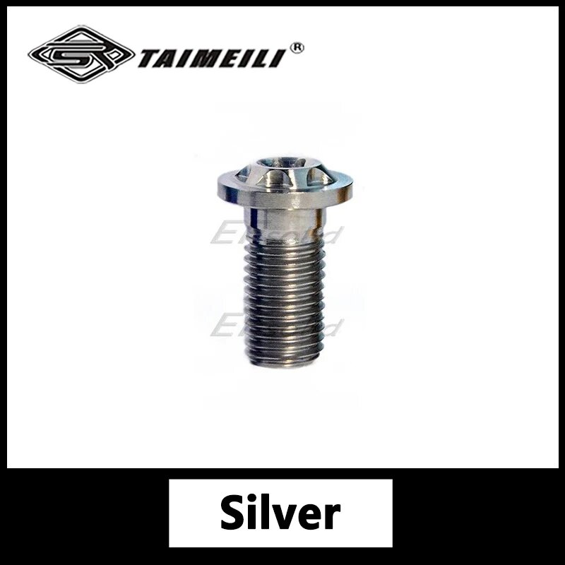 TAIMEILI Винт титановый сплав M10×20/25 P1.25 серебристый, M10x25mm1.25