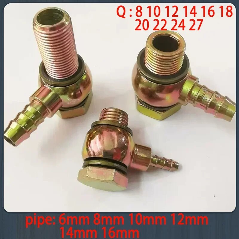 Фитинги для труб из углеродистой стали Q 10mm, pipe 6mm