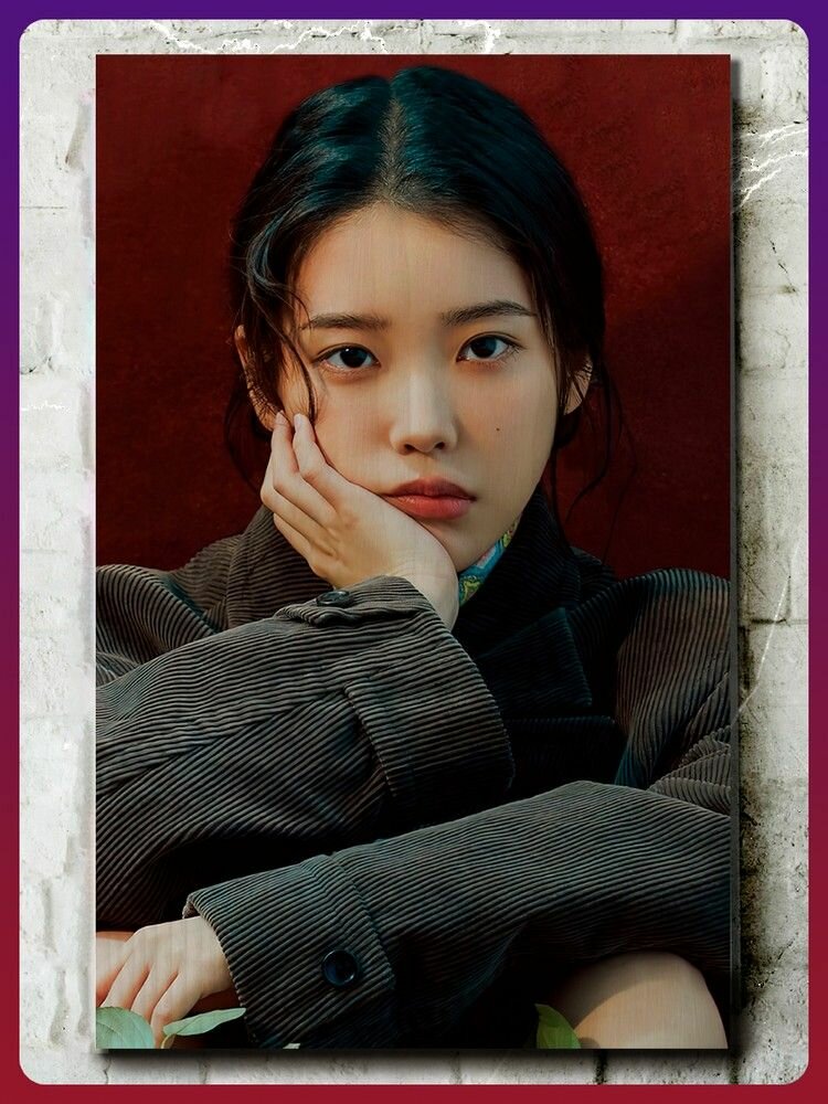 Картина интерьерная на дереве Знаменитость Аю (Певица, кейпоп, Южная Корея, IU) - 62412378