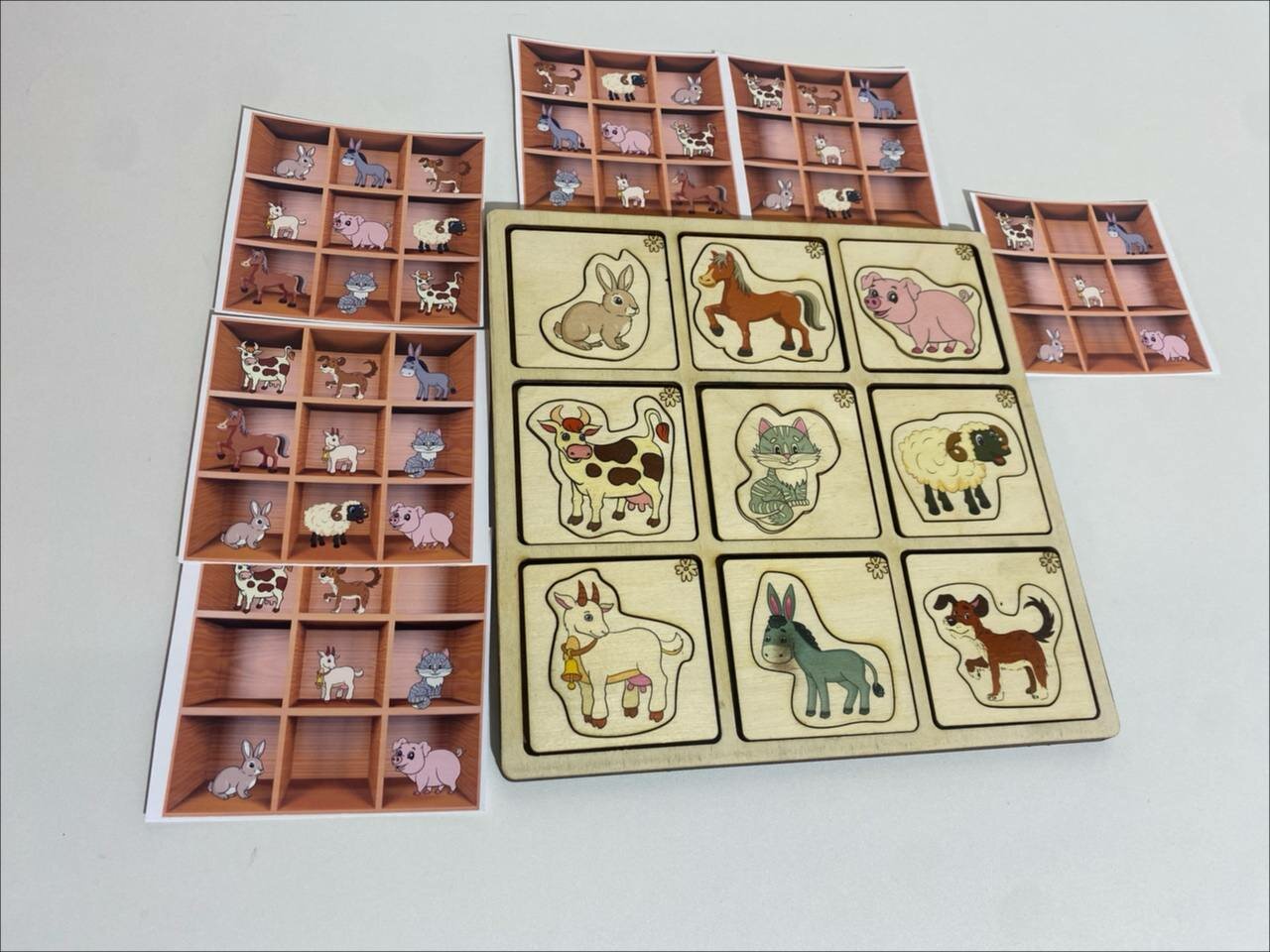 Дидактическая игра "Что(Кто) на полке?" Домашние животные