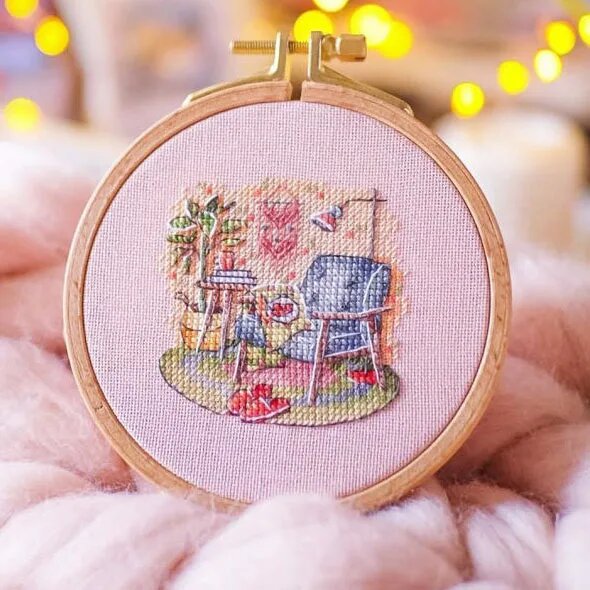 Набор для вышивки крестом XIUSPRING, белая канва, хлопок ZZ13088-M, 14ct white