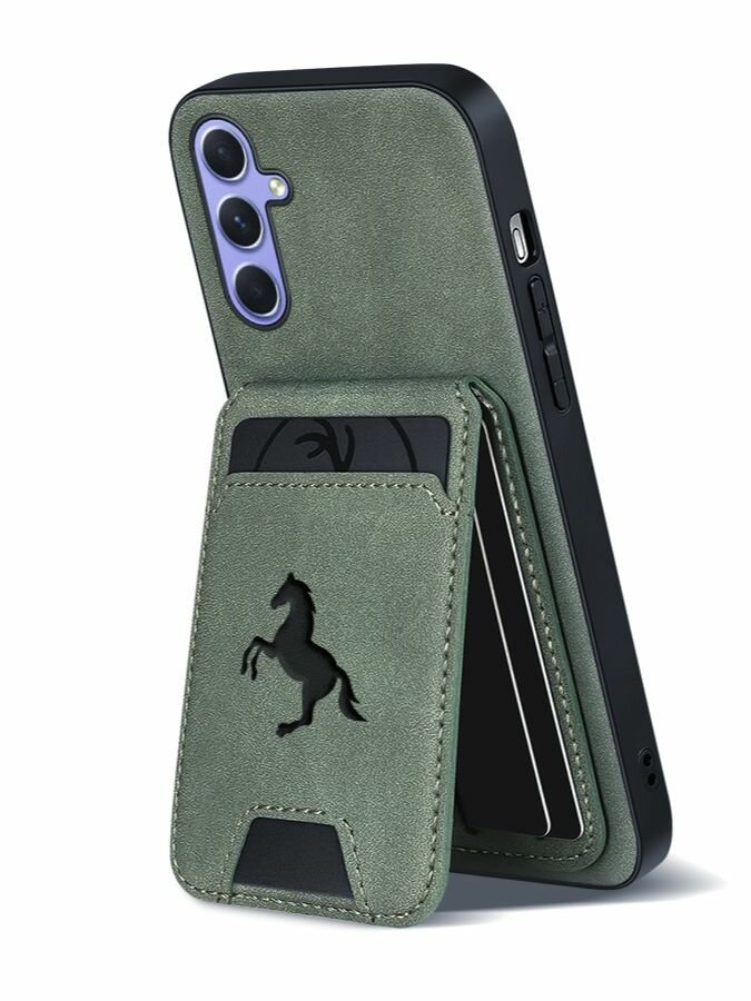 Кожаный чехол для Самсунг Галакси A34 5G /Samsung Galaxy A34 5G, со встроенным держателем для карт, прочный раскладной чехол для телефона для женщин и мужчин, нескользящий