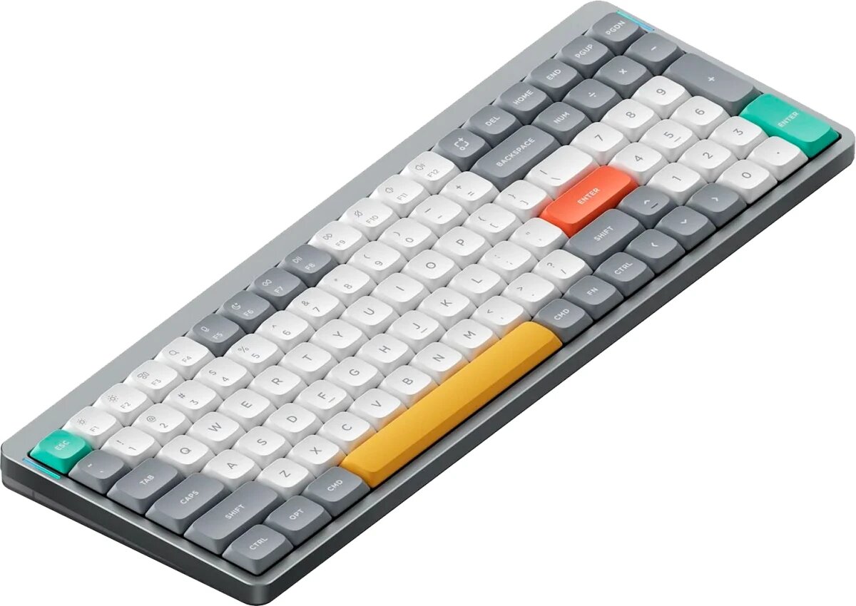 Клавиатура NuPhy AIR96 V2 Wireless (Cowberry Switch) RGB Lunar Gray (AIR96v2-LG-24)