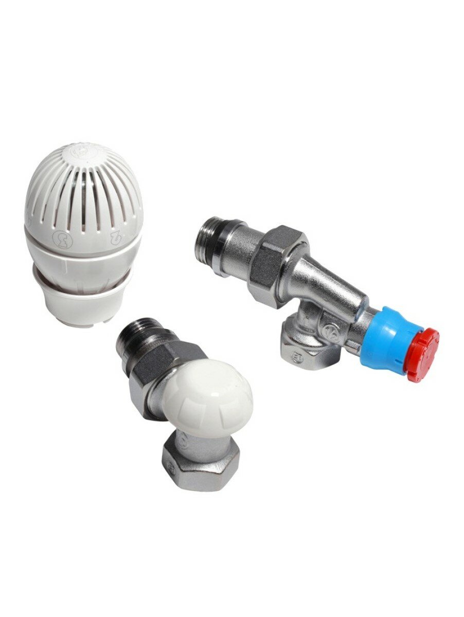 Комплект термостатический для подключения радиаторов GIACOMINI 1/2", угловой, осевой (R470FX023)