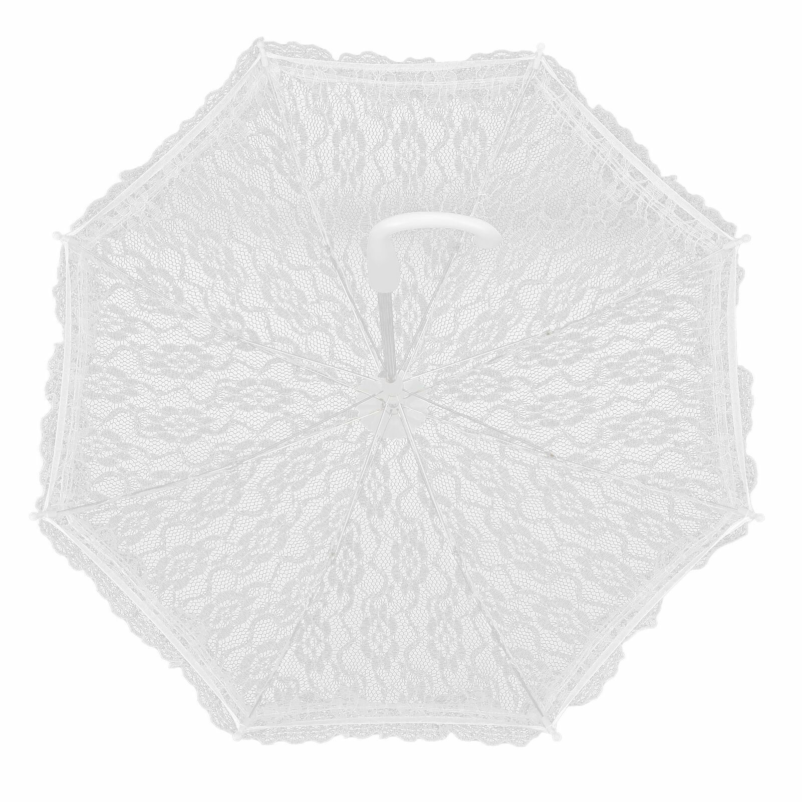 Кружевной зонтик, белый свадебный зонтик с вышивкой, танцевальный украшенный зонтик для выступления на сцене
