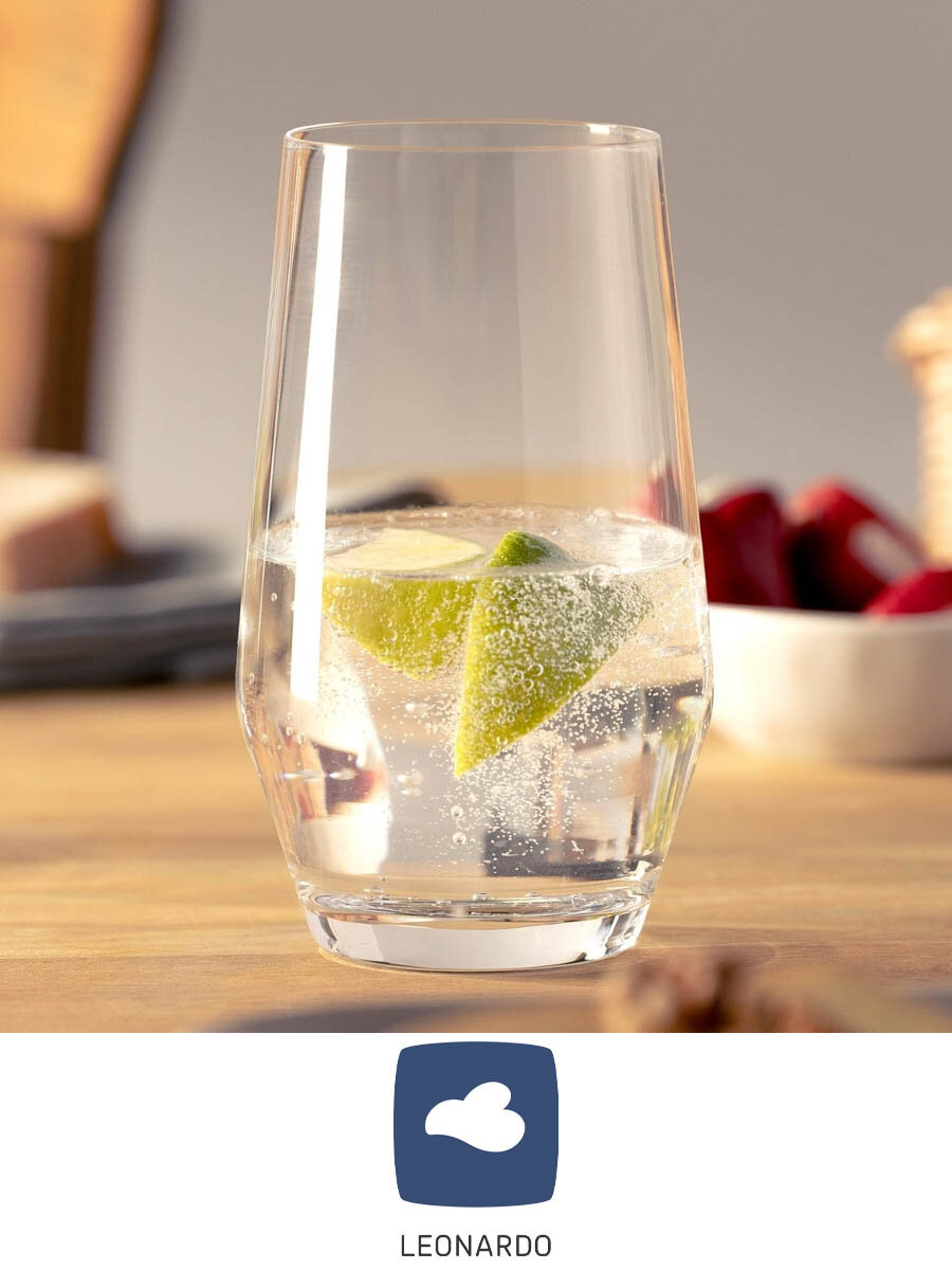 Стакан Leonardo Puccini 365 мл, 1 шт, стекло, 13х6 см, прозрачный