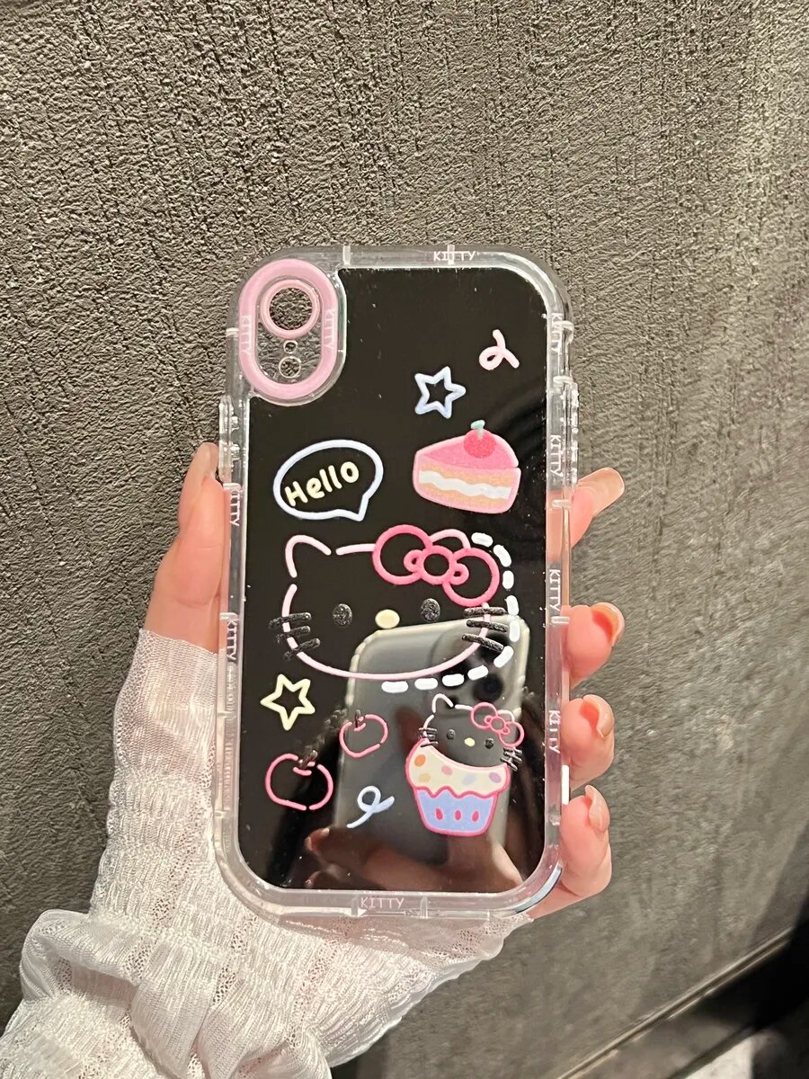 Чехол О'Кейси, для iPhone XR, зеркальный, с принтом, защита камеры