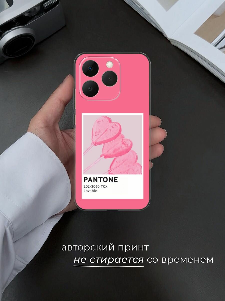 Чехол на Realme 15T / Реалми 15Т с принтом "Pantone Lovable 1 - 14 февраля" — фото 1
