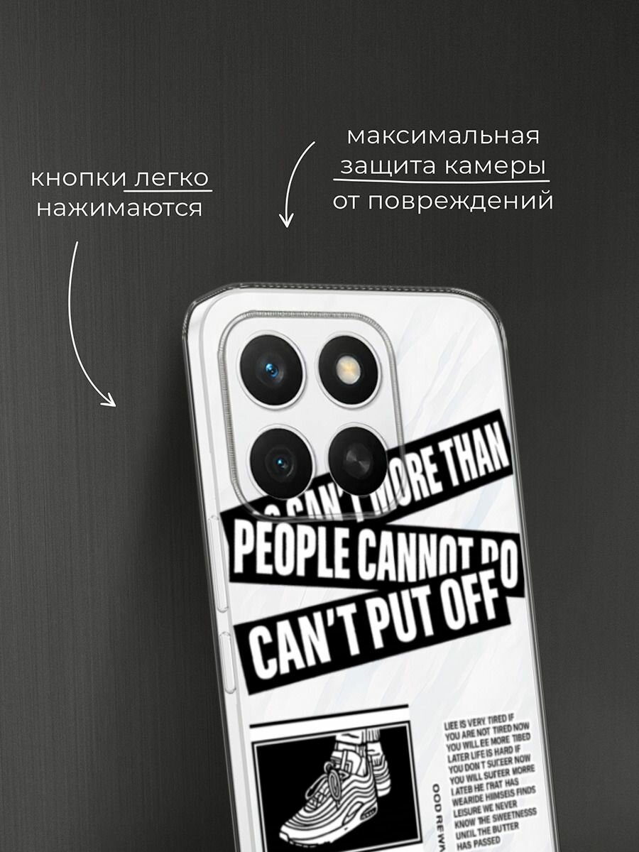 Чехол на Honor X8c / Хонор X8c с принтом "I like it", прозрачный — фото 1