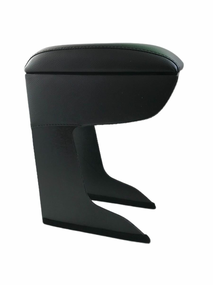 Подлокотник Renault Kaptur (2016-н. в.) кожаный (черный, гладкая крышка) для рено каптюр