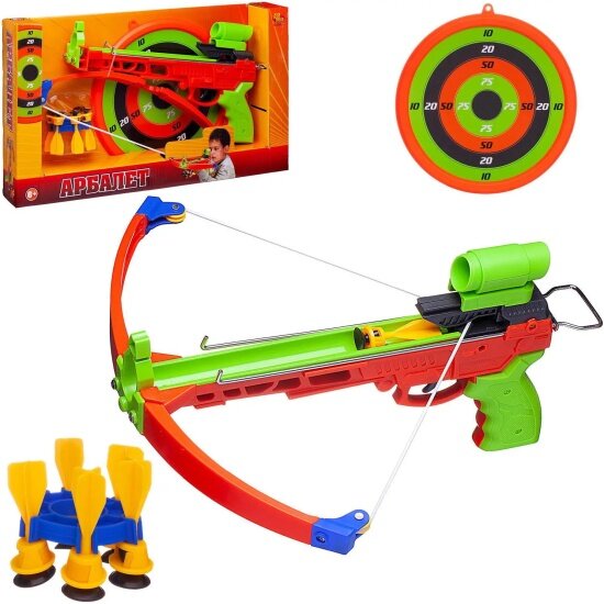 Арбалет Abtoys S-00062 со снарядами на присосках