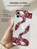 Чехол на Apple iPhone 12 mini / Айфон 12 Мини с принтом "Силуэты змей 7"
