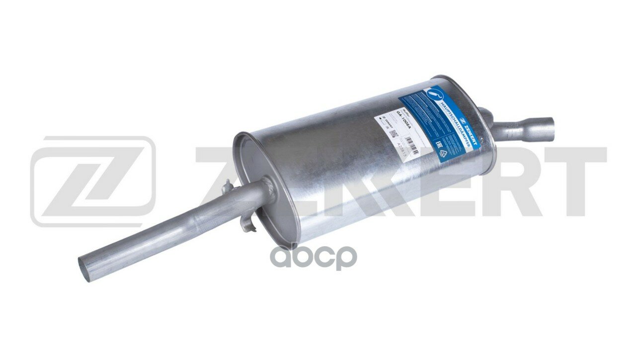 Глушитель основной Audi 80 IV 86- Coupe II 89- Zekkert арт. ga-1008a