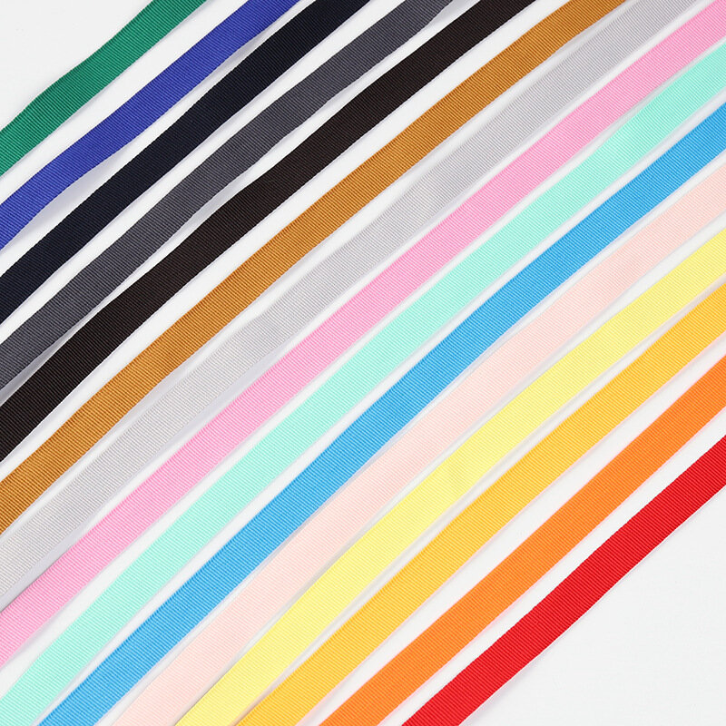 2025 Лента из полиэстера простого плетения черно-белая цветная 852 цветная лента для одежды 1 см рулон аксессуары не выцветающий материал для обуви лента для края сумки