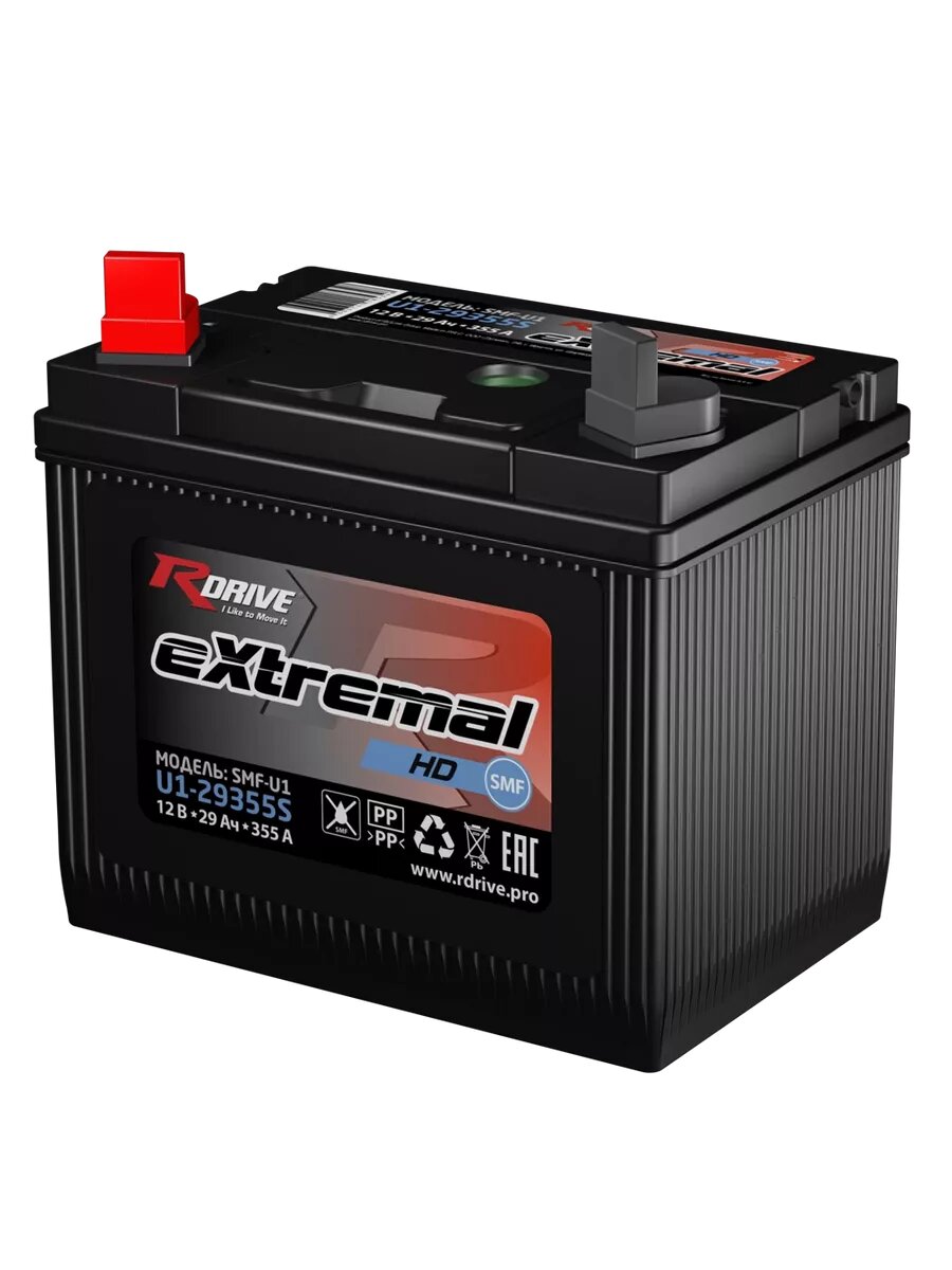 Аккумулятор RDRIVE U1-29355S 12V 29Ач прям. пол.