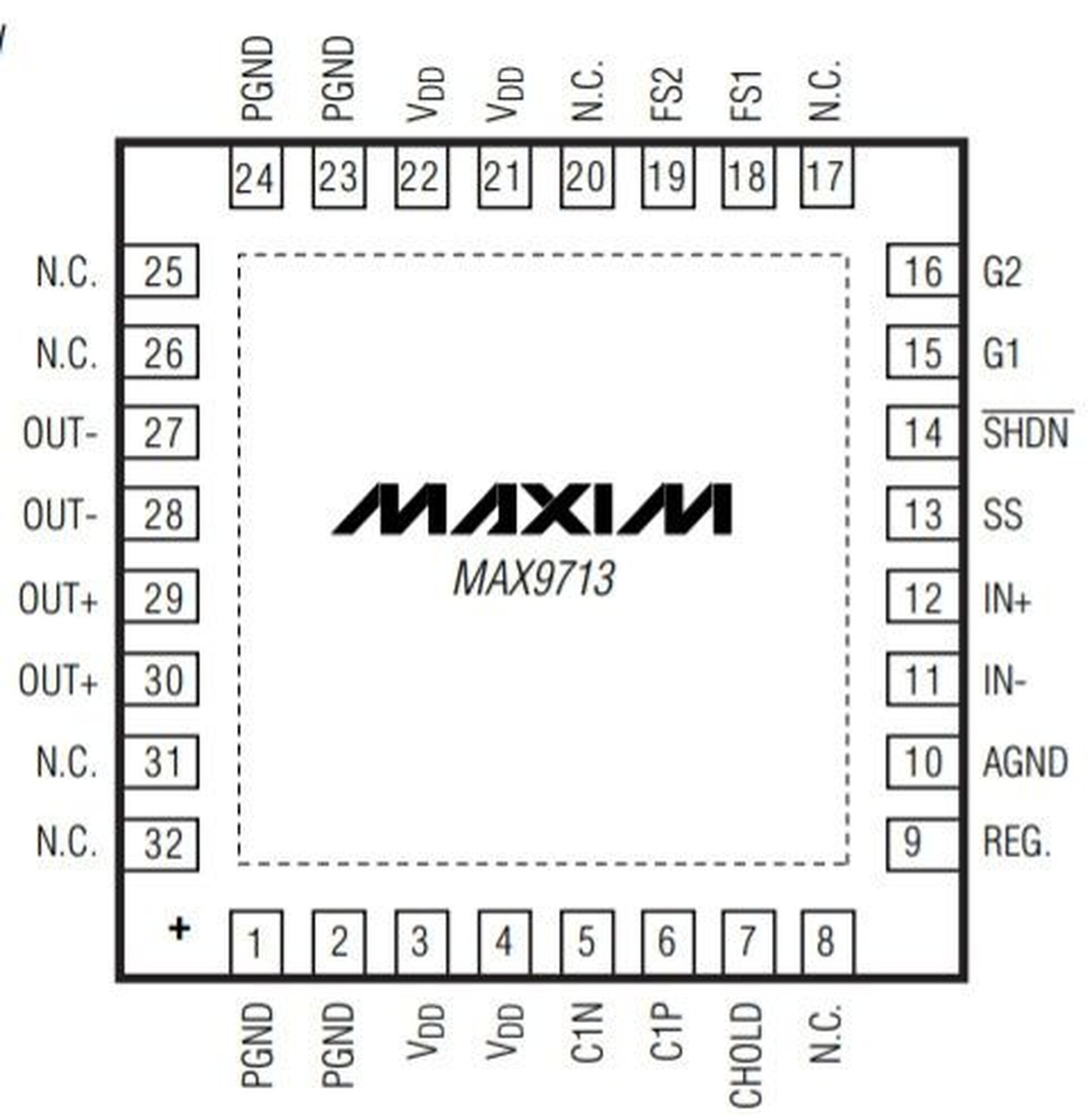 Микросхема MAX9713